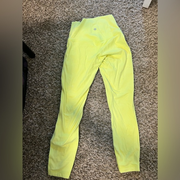 lululemon athletica | Pants & Jumpsuits | Yellow Lululemon Leggings ...